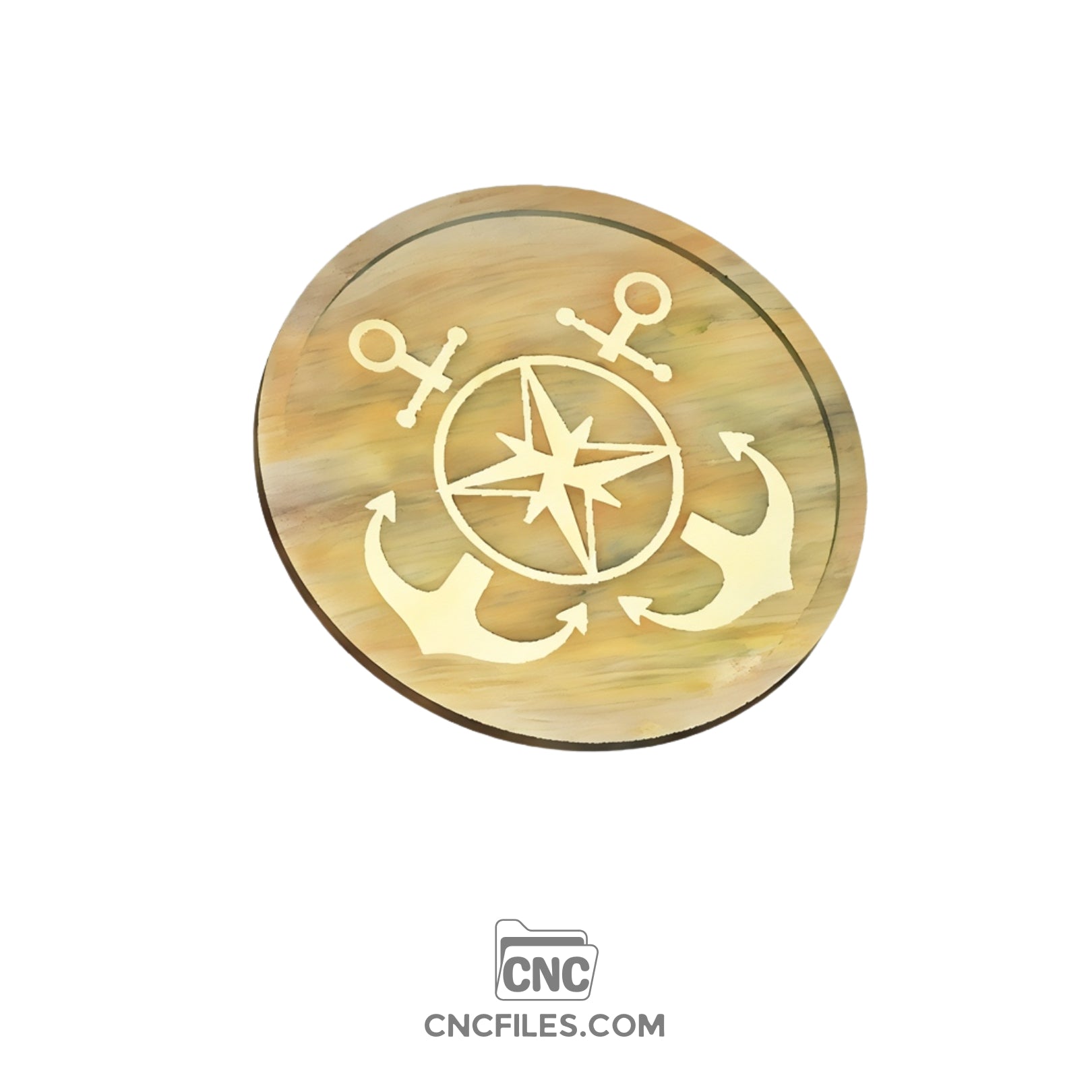Anchor and Compass Rose Tray – CNC Files
